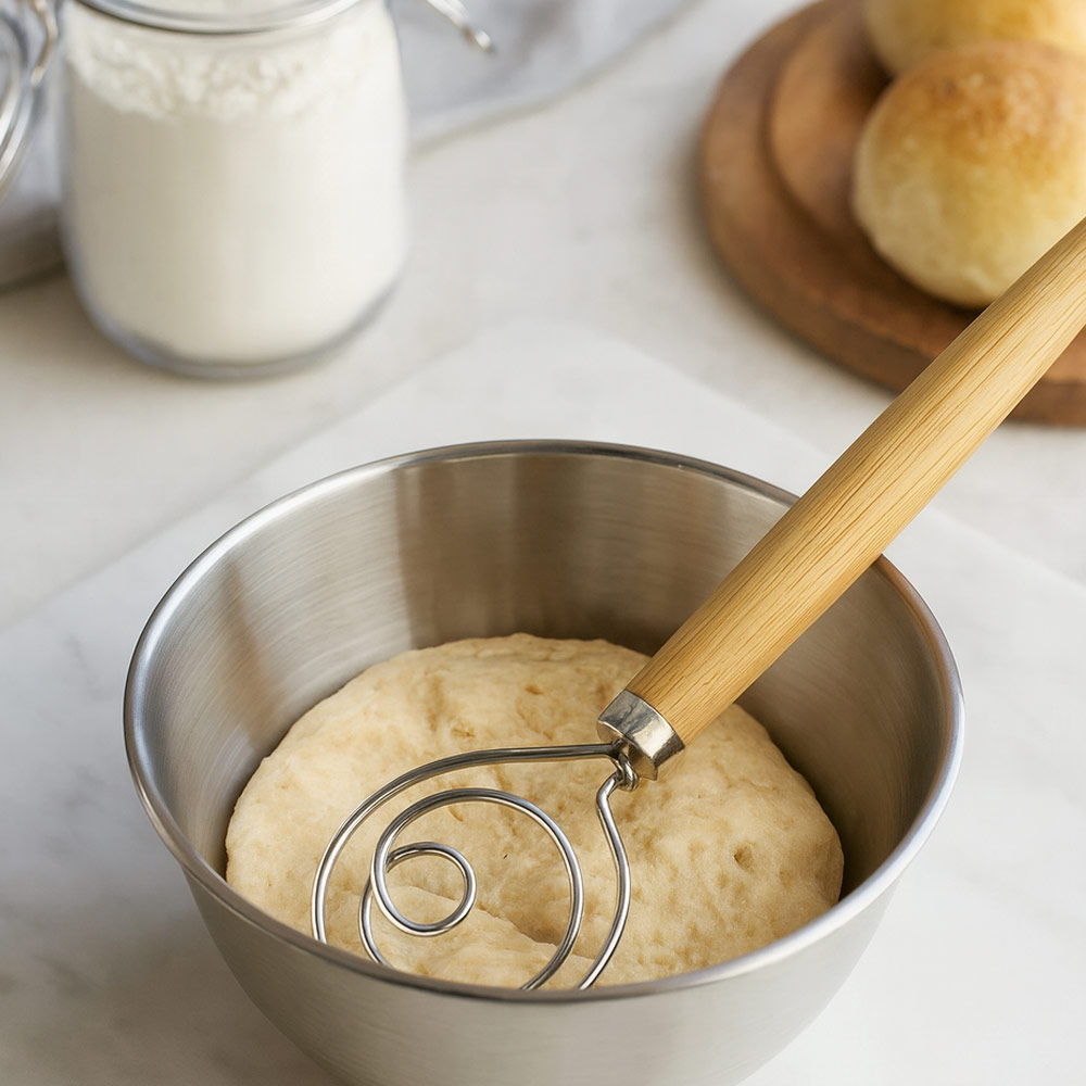 Danish Dough Whisk for Sourdough and Bread Mixing – Buy Online