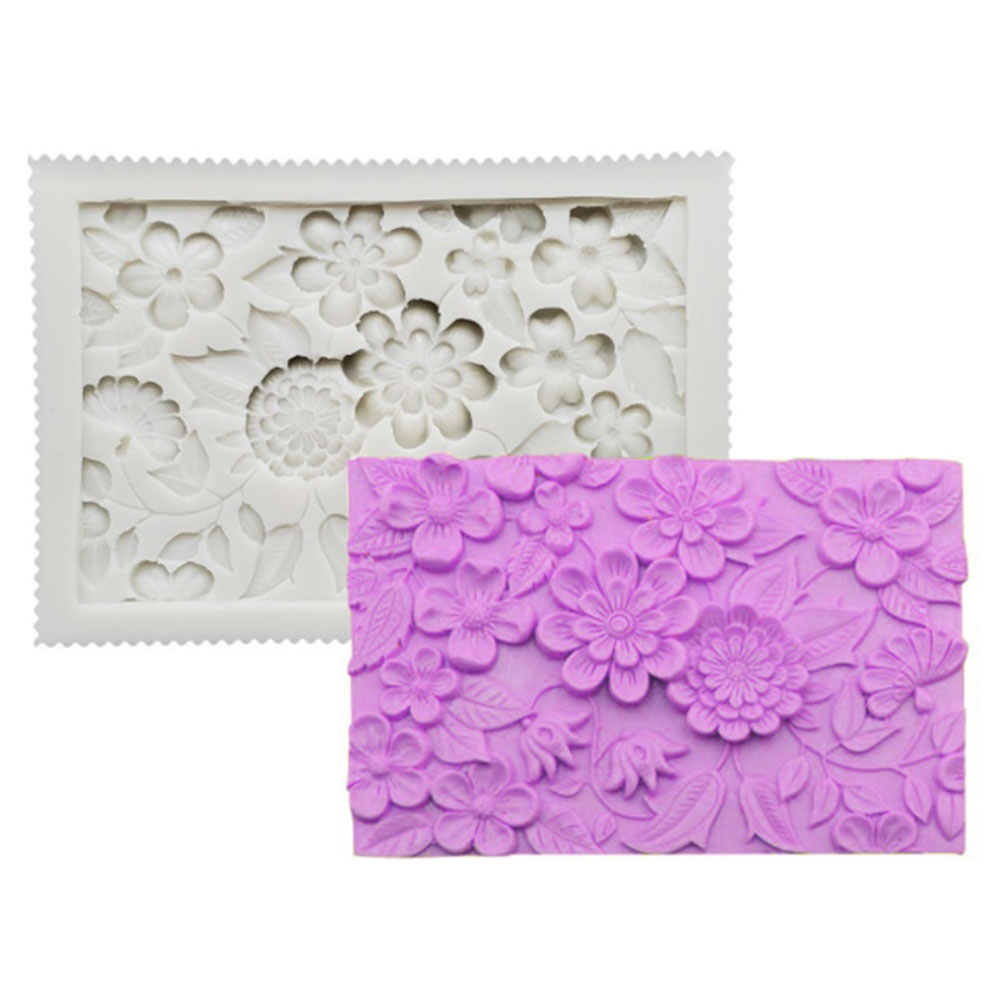 Buy Floral Texture Fondant Mould Online in India