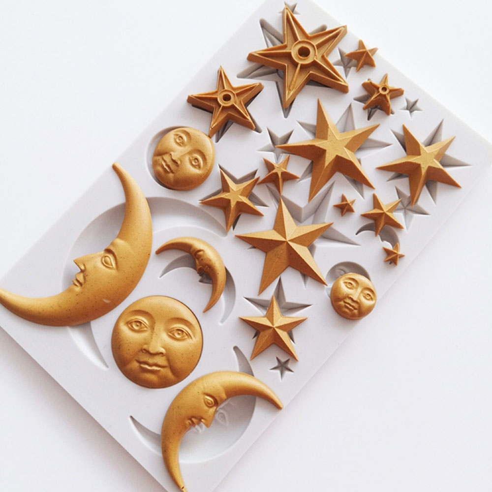 Buy Stars & Moon Fondant Mould Online in India
