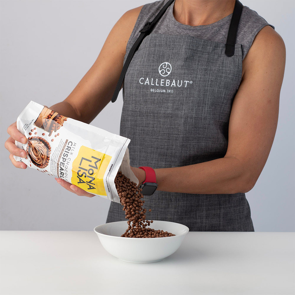Mona Lisa Milk Crispearls - Creamy Milk Chocolate Pearls with Crunch